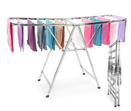 NABI Laundry Rack - Foldable / Space Saving / Stainless Steel / Light ...
