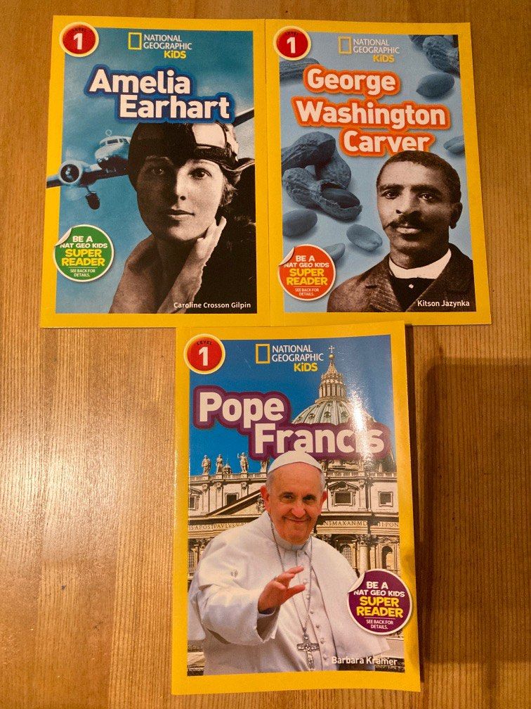 National Geographic Kids pope Francis/ Amelia Earhart/ George ...