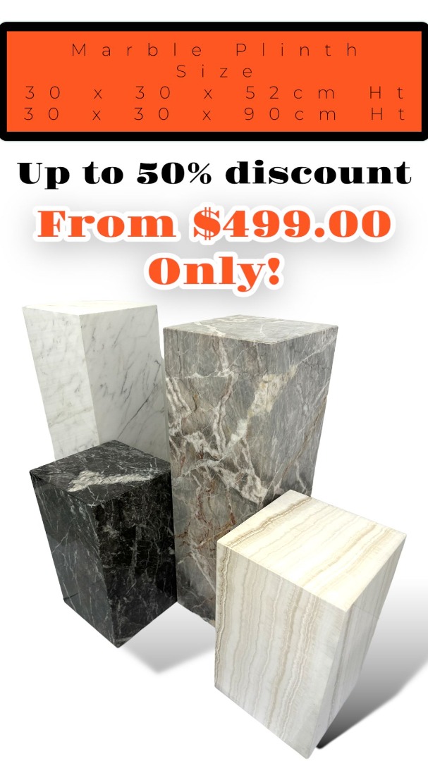 Natural Marble & Onyx Plinth, Furniture & Home Living, Furniture, Other ...
