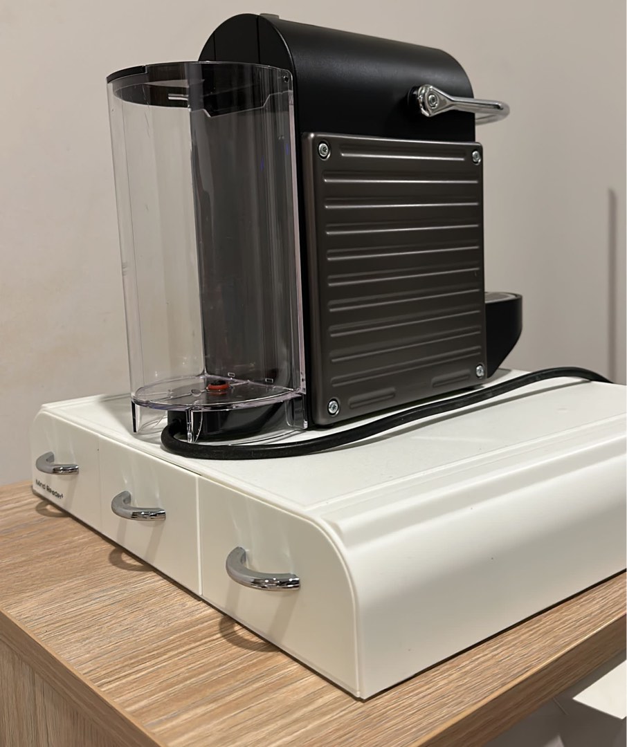 Nespresso pixie coffee machine Titan and pod holder, TV & Home ...