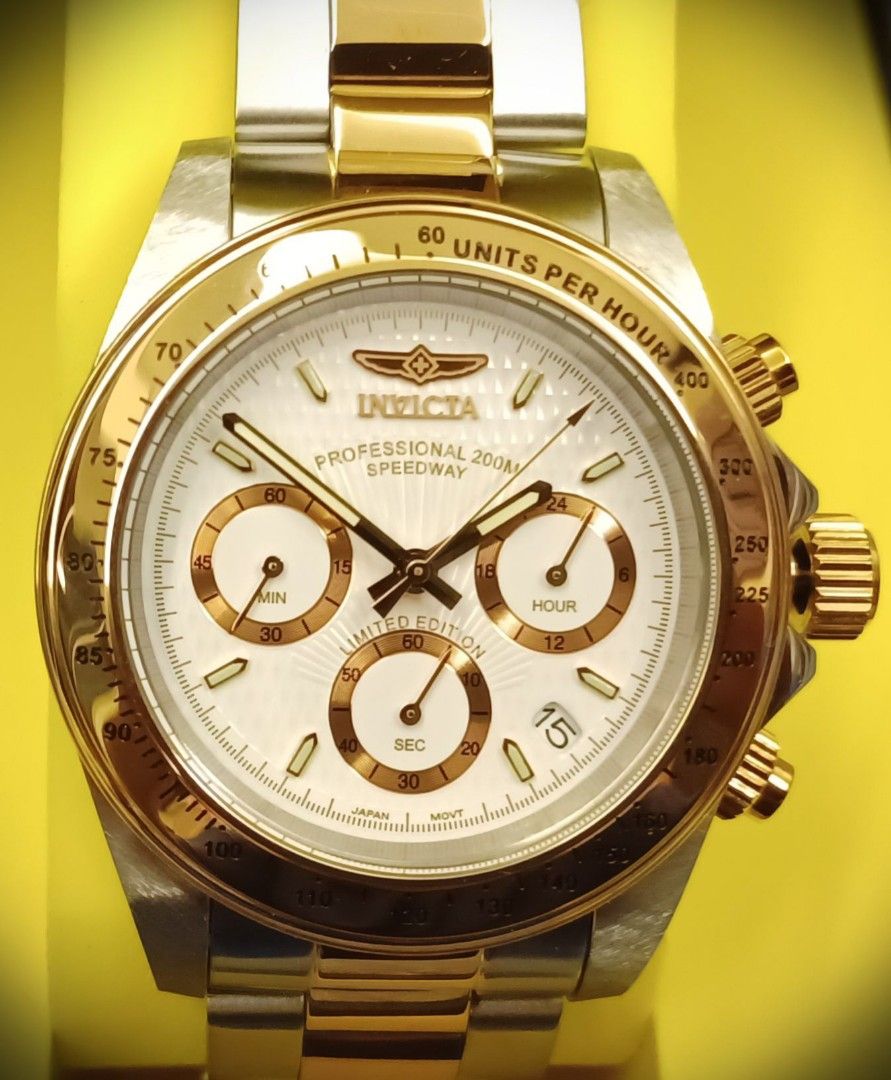 [[LAST PIECE]] Invicta Chronograph Pearl White Watch 40mm, Men's ...