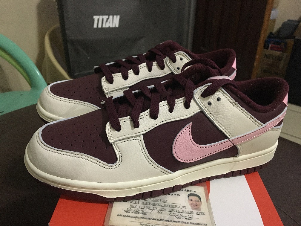 Nike Dunk Low Night Maroon Soft Pink SIZES 8.5 AND 9.5 BNDS, Men's ...