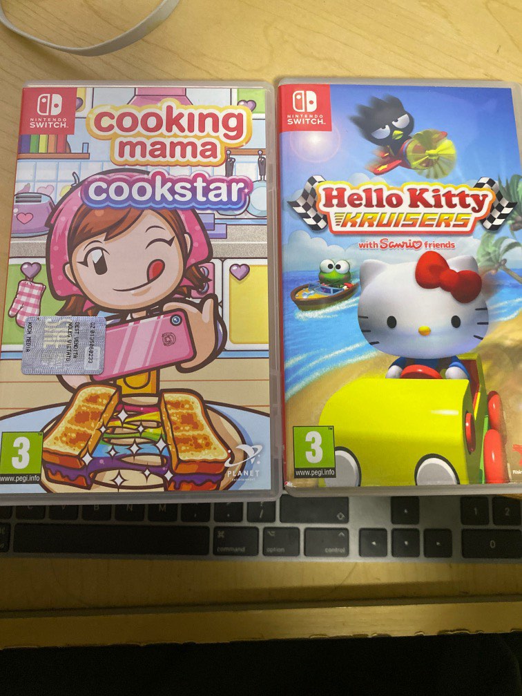 Nintendo Switch Cooking Mama Cookstar and Hello Kitty Kruisers, Video ...
