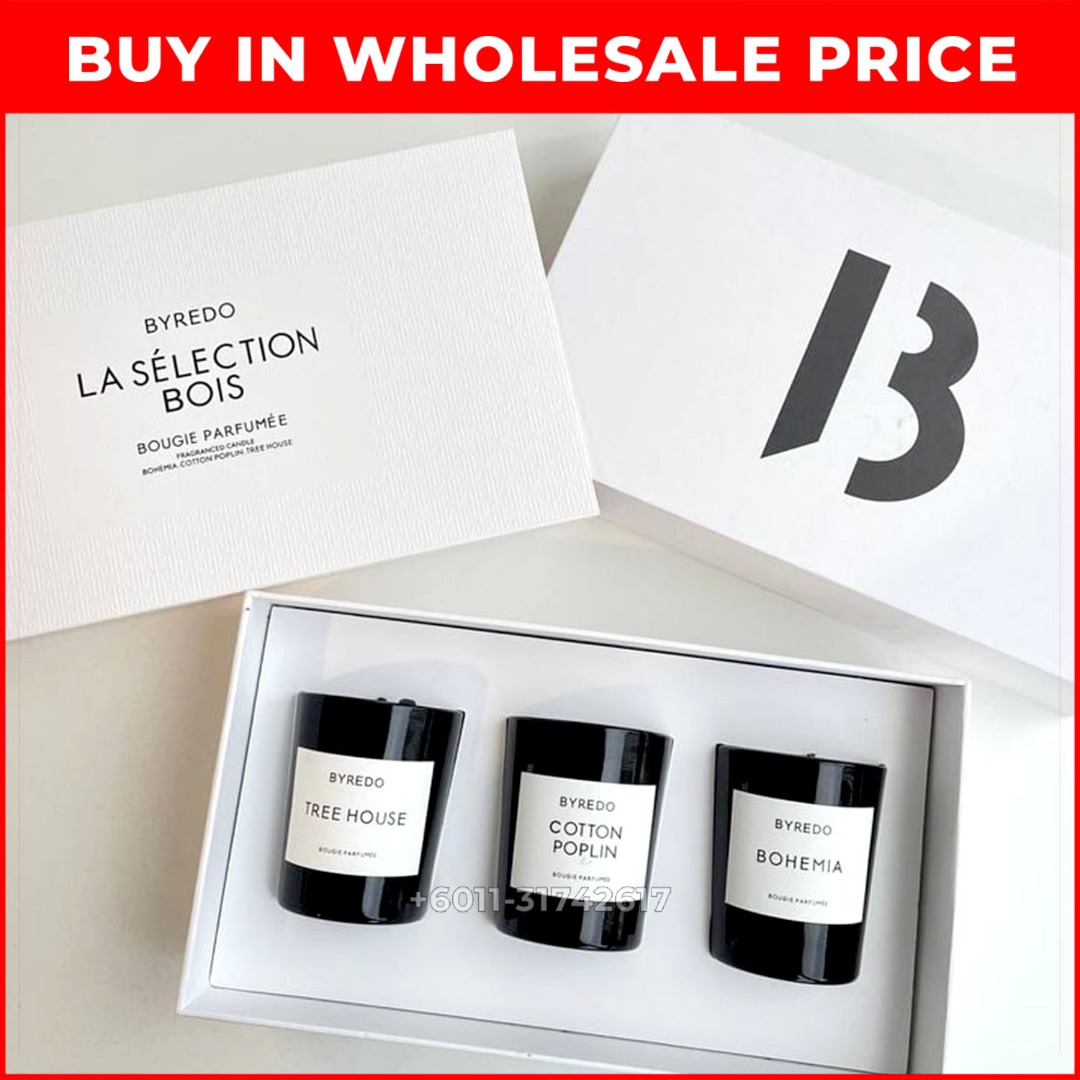 [ORIGINAL] BYREDO LA SELECTION BOIS MINI BOUGIE PERFUME CANDLE SET ...