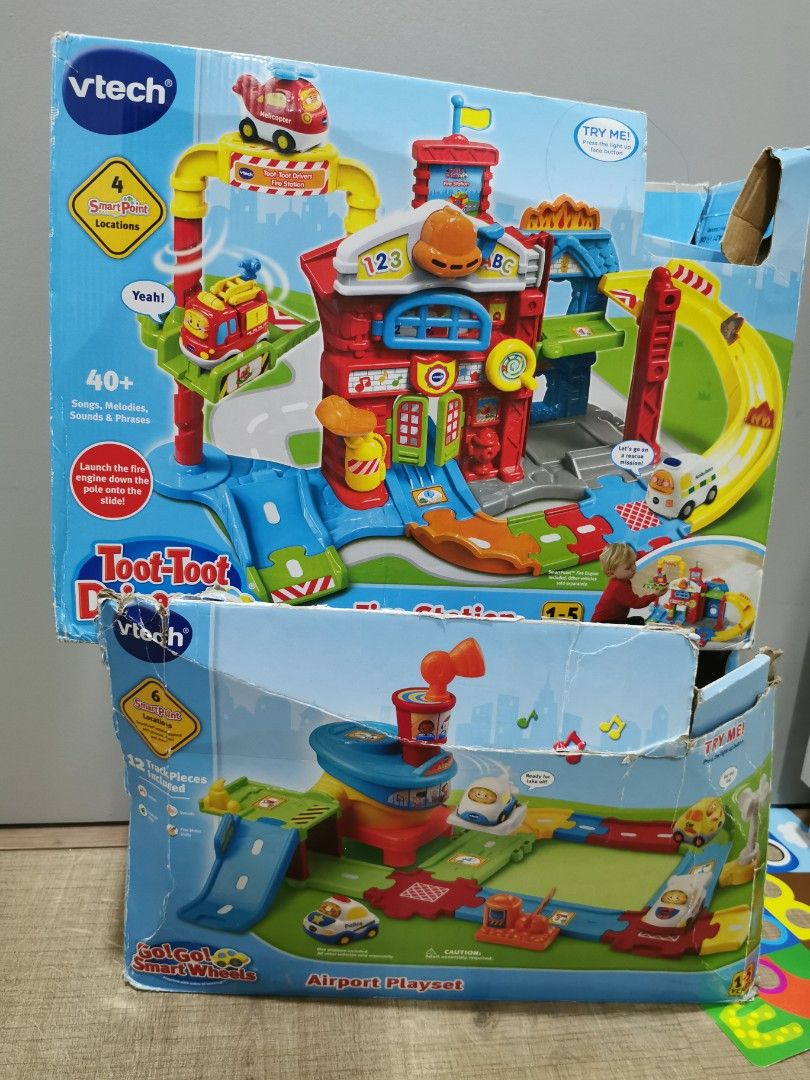 Original VTech Fire Station, Hobbies & Toys, Toys & Games on Carousell
