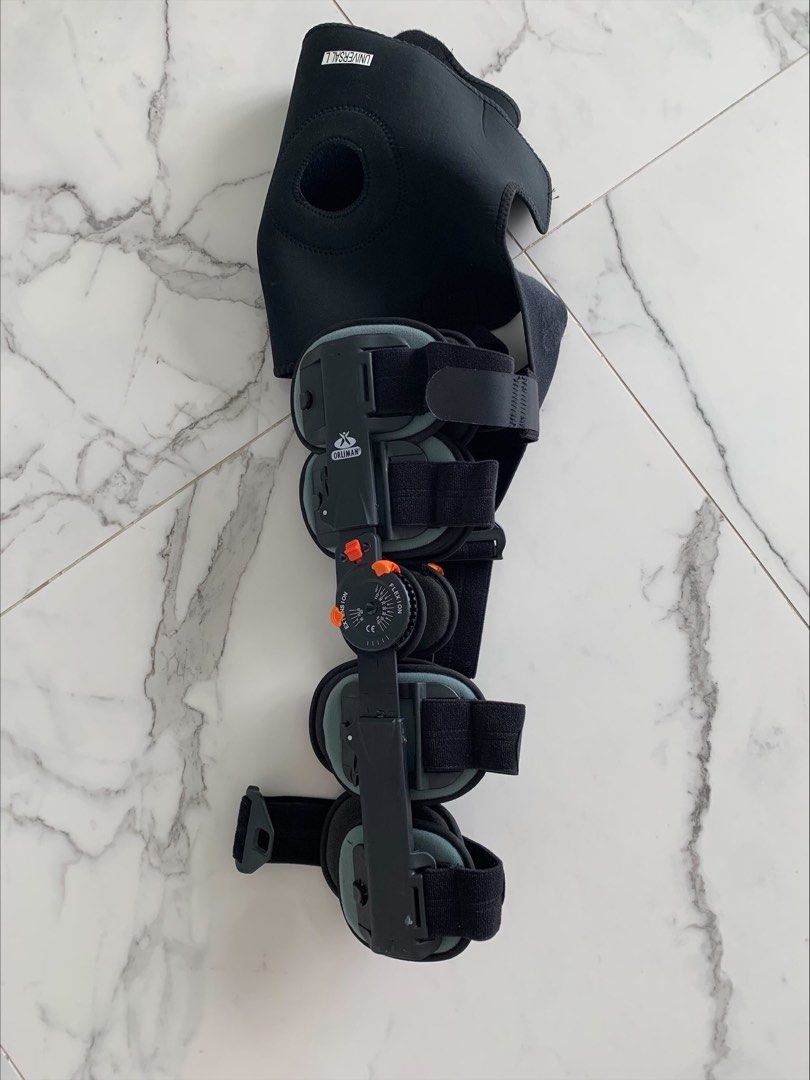 Orliman Post Op Leg Knee Brace Fully Adjustable, Health & Nutrition ...