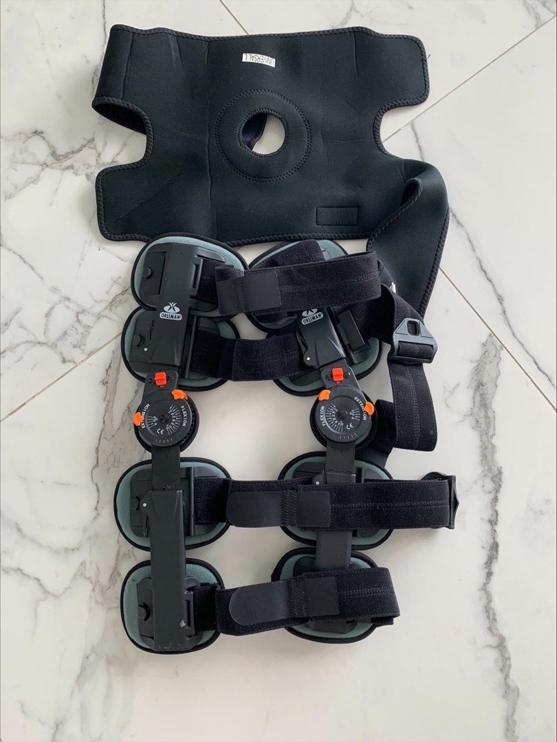 Orliman Post Op Leg Knee Brace Fully Adjustable, Health & Nutrition ...