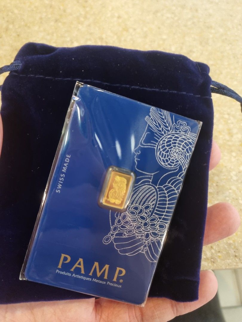 PAMP Gold bar 1g, Hobbies & Toys, Memorabilia & Collectibles, Currency ...