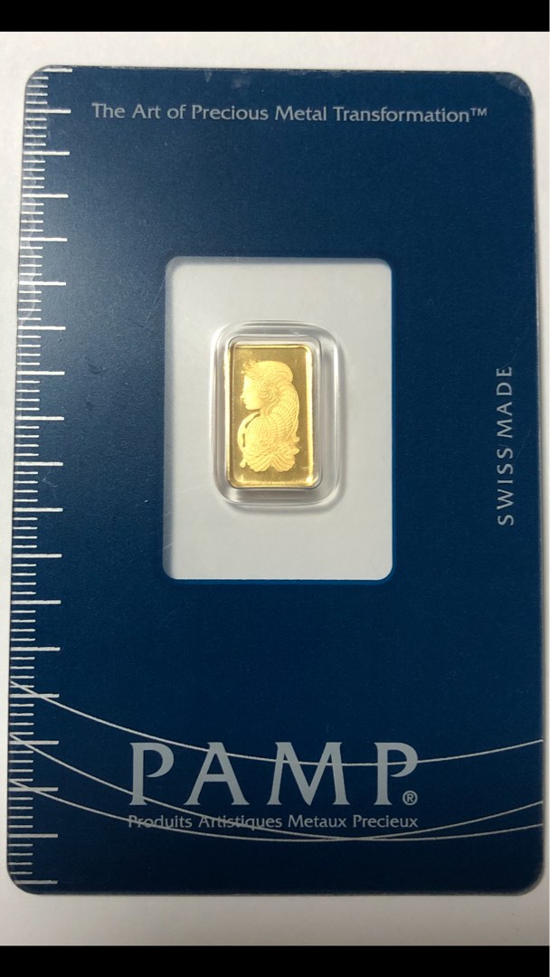 Pamp Suisse 1g Gold Bar 999.9, Luxury, Accessories on Carousell