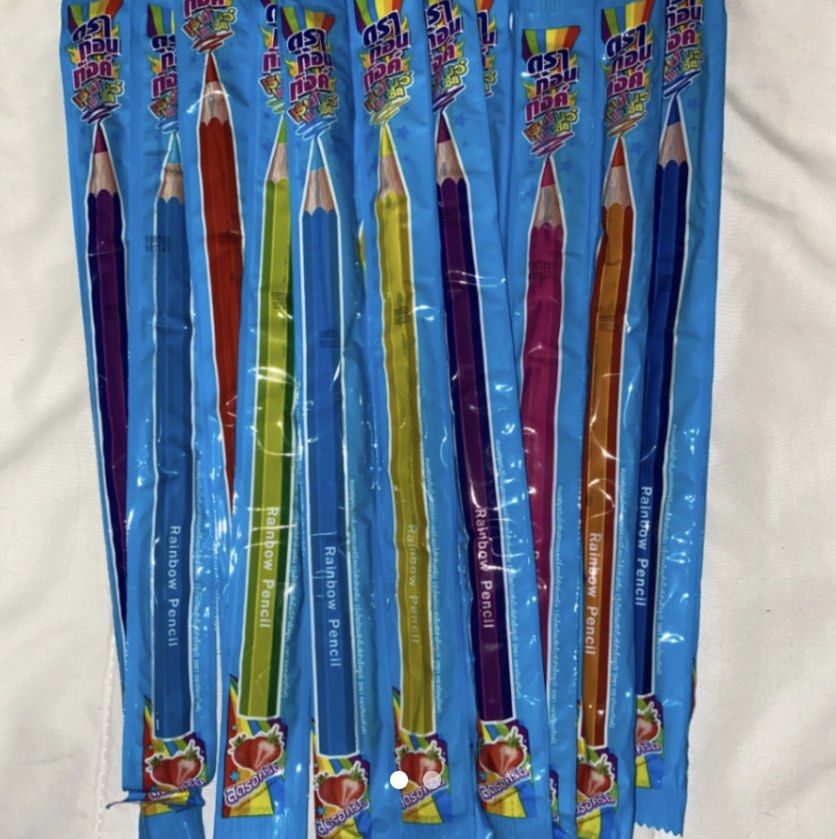 Pencil Gummy With Strawberry Cream HALAL, Food & Drinks, Packaged ...