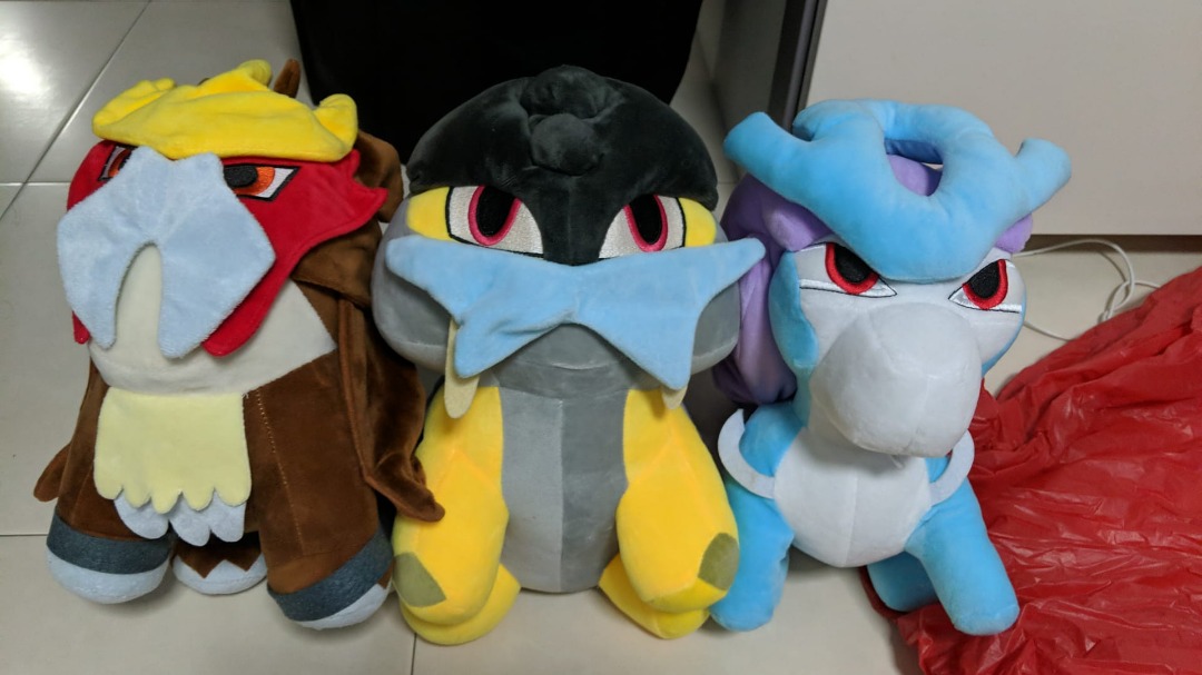 Pokemon Entei, Raikou, Suicune Plush, Hobbies & Toys, Toys & Games on ...