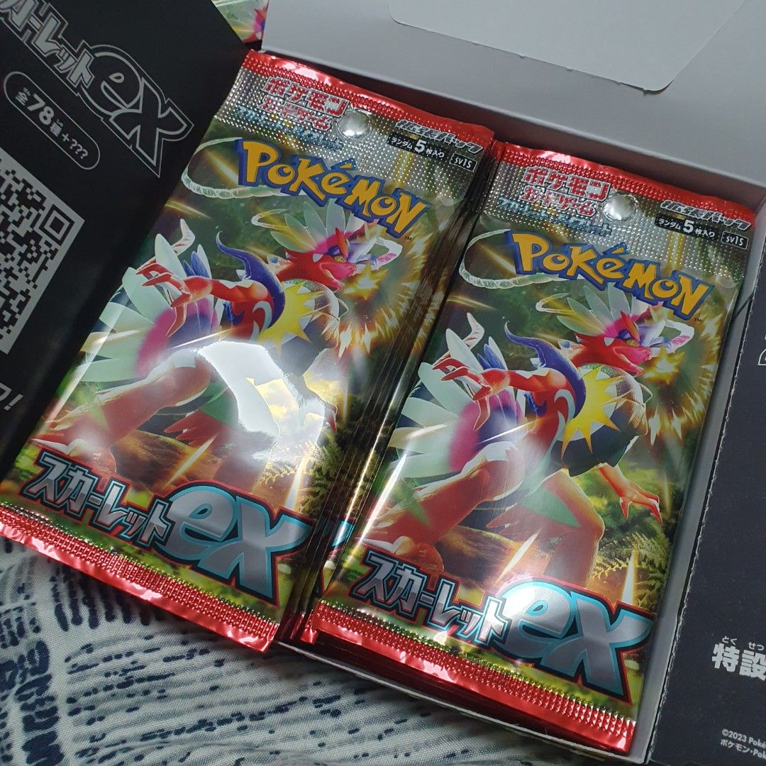 Pokemon TCG Scarlet EX Japanese Booster Pack, Hobbies & Toys, Toys & Games on Carousell