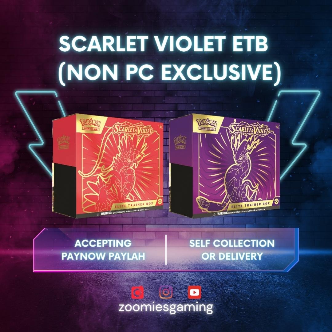 [Ready stock]Scarlet & Violet ETB Set / Case , Hobbies & Toys, Toys ...