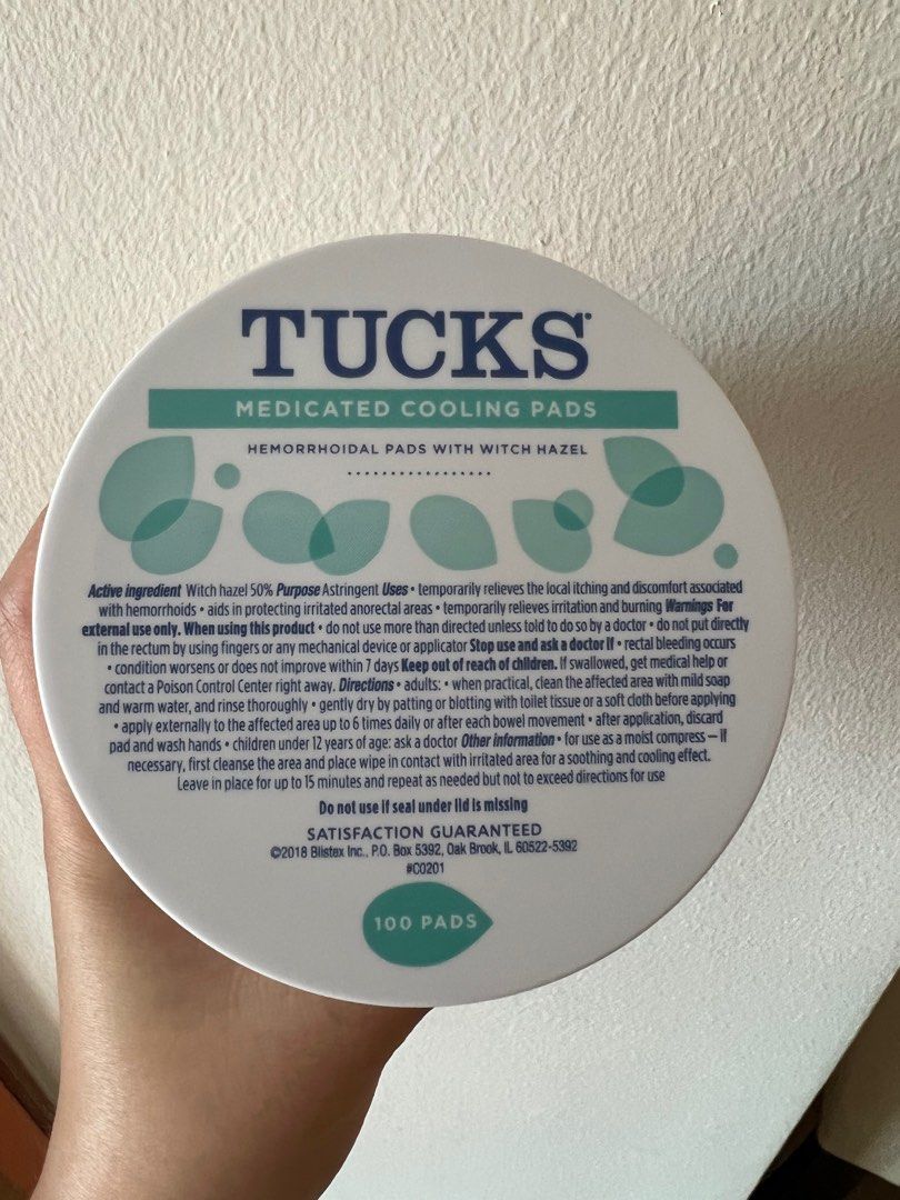 Pospartum Pain Minimized - Tucks Medicated Hemorrhoid Cooling Pads ...