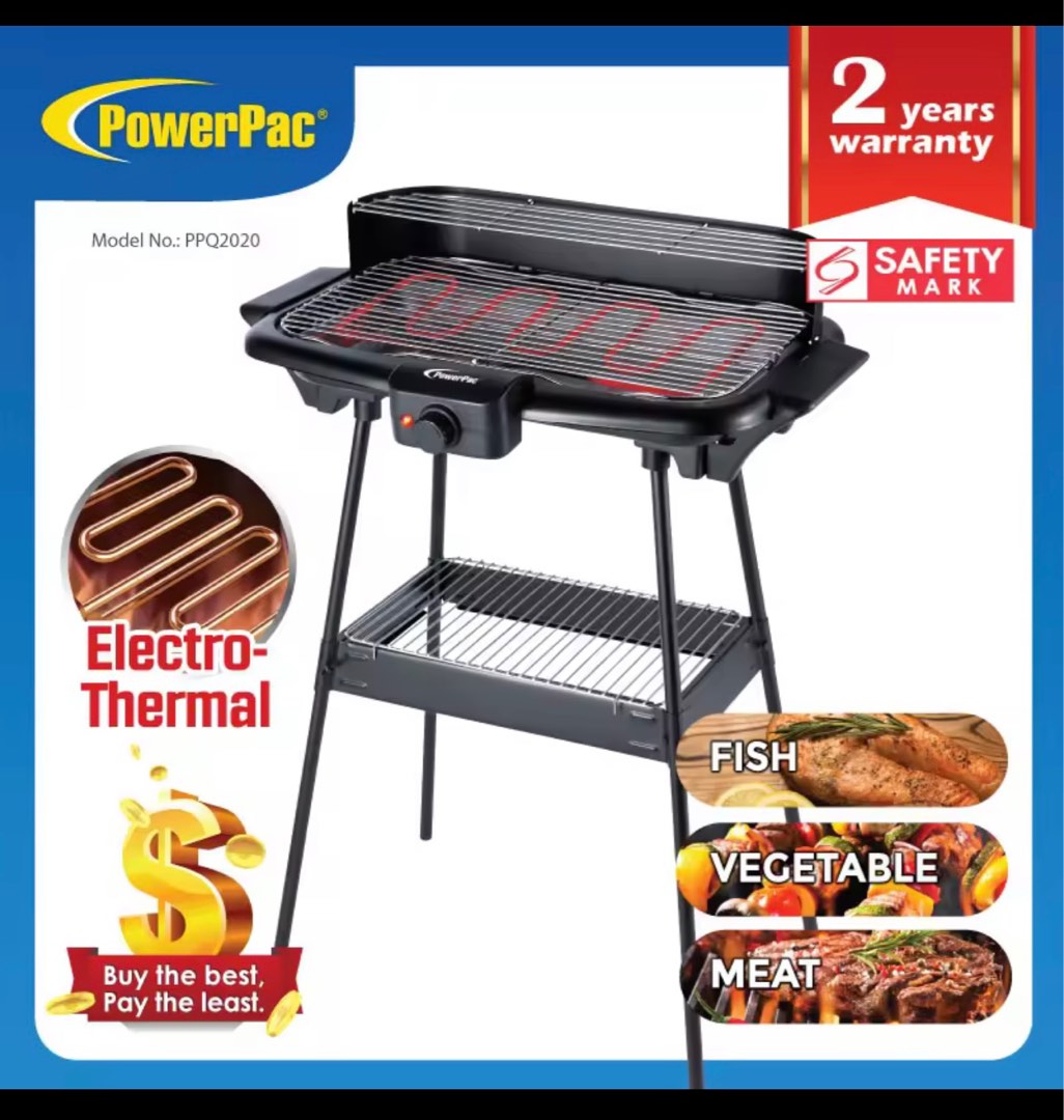 Powerpac Electric BBQ Grill, TV & Home Appliances, Kitchen Appliances ...