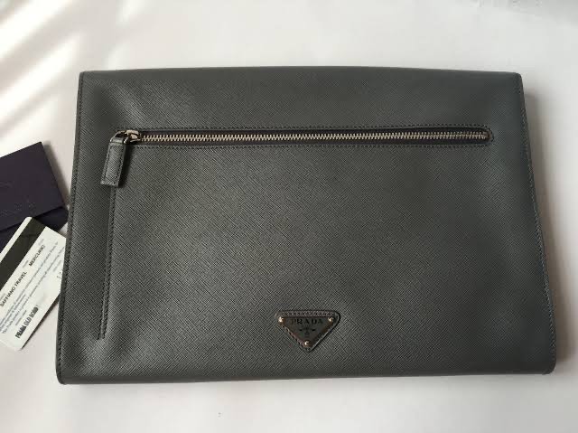 Prada Push Lock Portfolio, Luxury, Bags & Wallets on Carousell