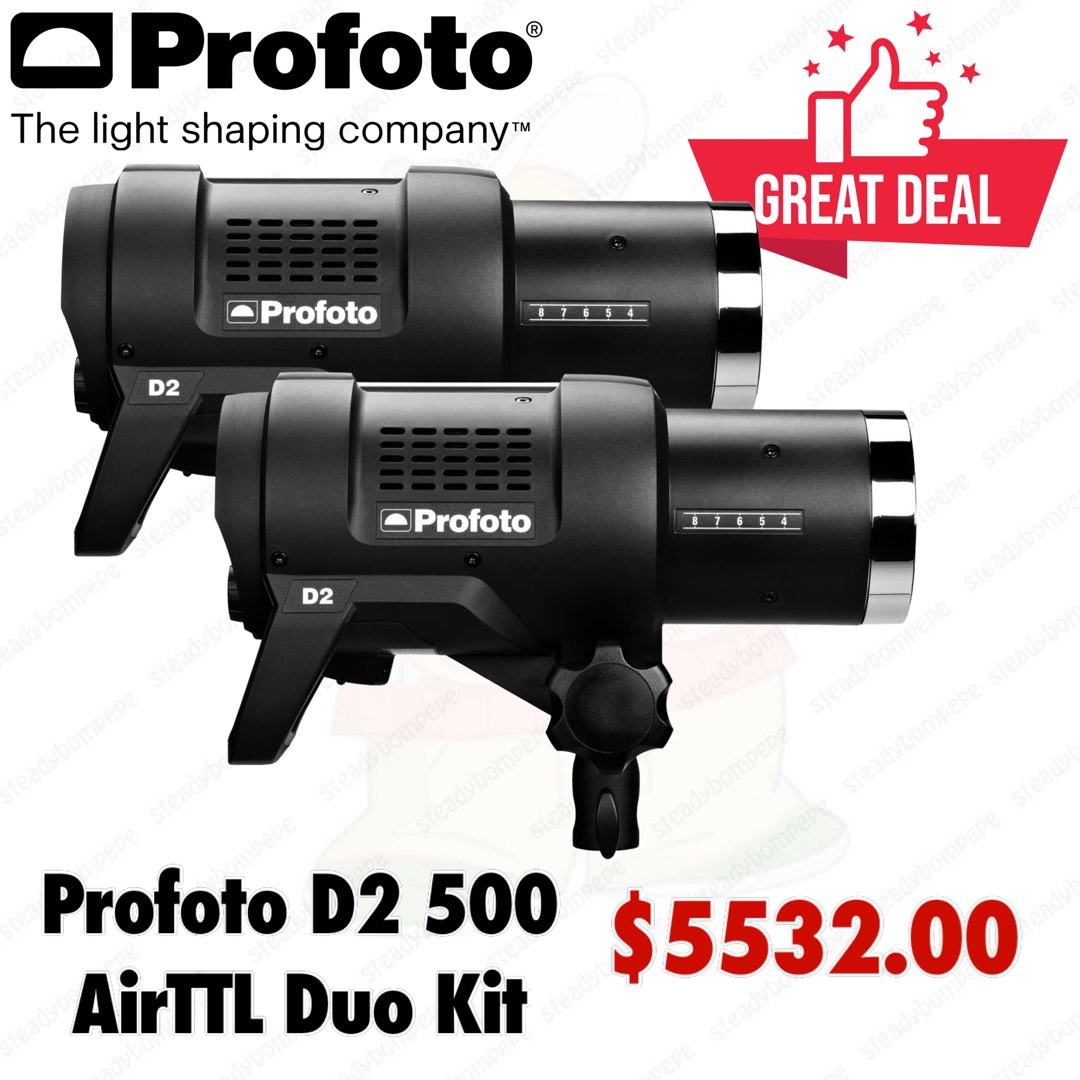 Profoto D2 500 AirTTL Duo Kit, Photography, Photography Accessories ...