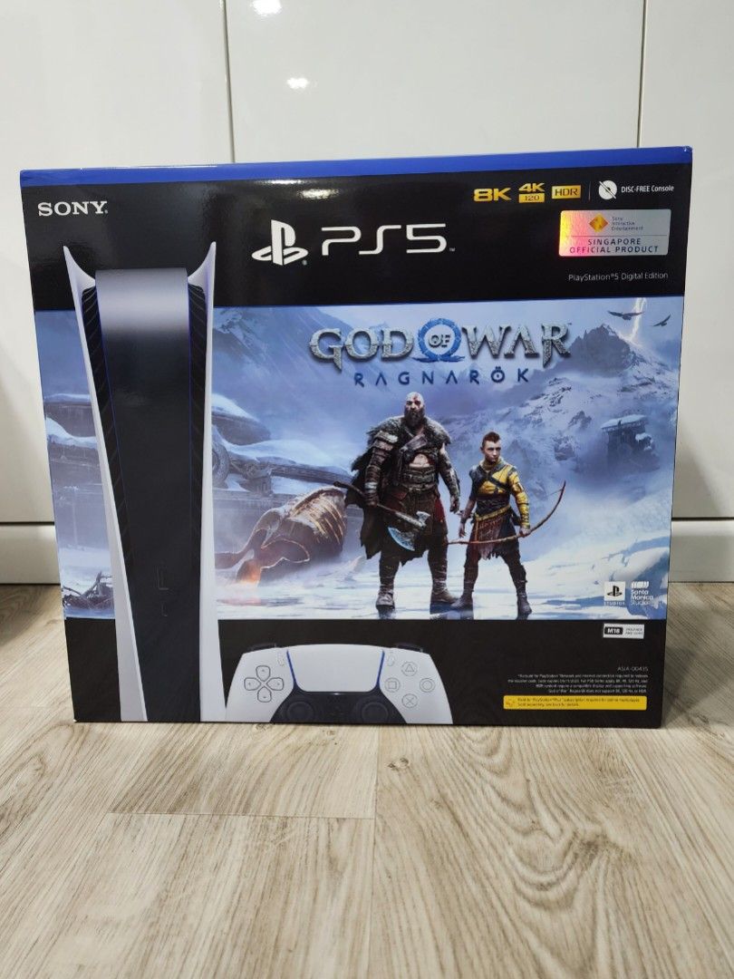 PS5 Digital Edition - God of War Ragnarok Bundle, Video Gaming, Video ...