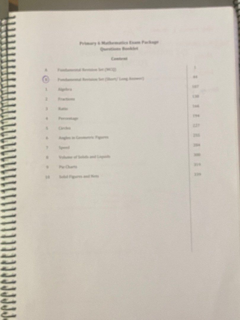 Primary 6 PSLE Math Model Exam Questions/Solution Booklet, Hobbies ...