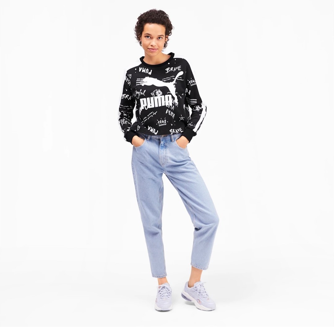 Puma sportstyle prime/ select classic logo crew, Women's Fashion, Coats ...