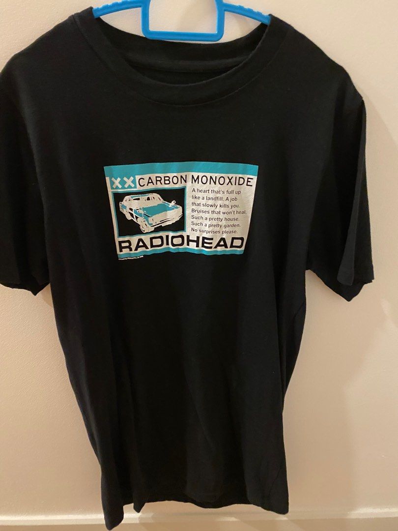 Radiohead Carbon Monoxide band tee, Men's Fashion, Tops & Sets, Tshirts ...