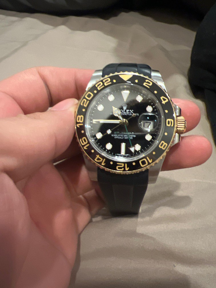 Rolex Half Gold GMT Master 2, Luxury, Watches on Carousell