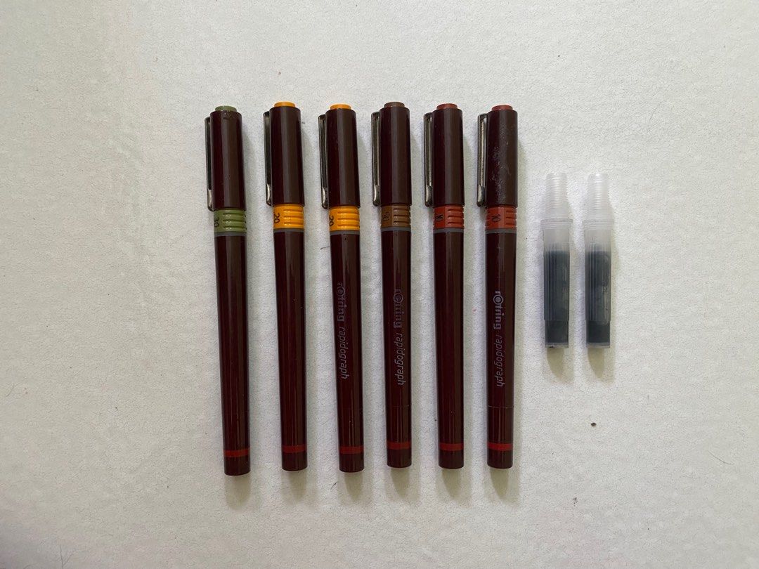Rotring Rapidograph Pens, Hobbies & Toys, Stationery & Craft, Craft ...