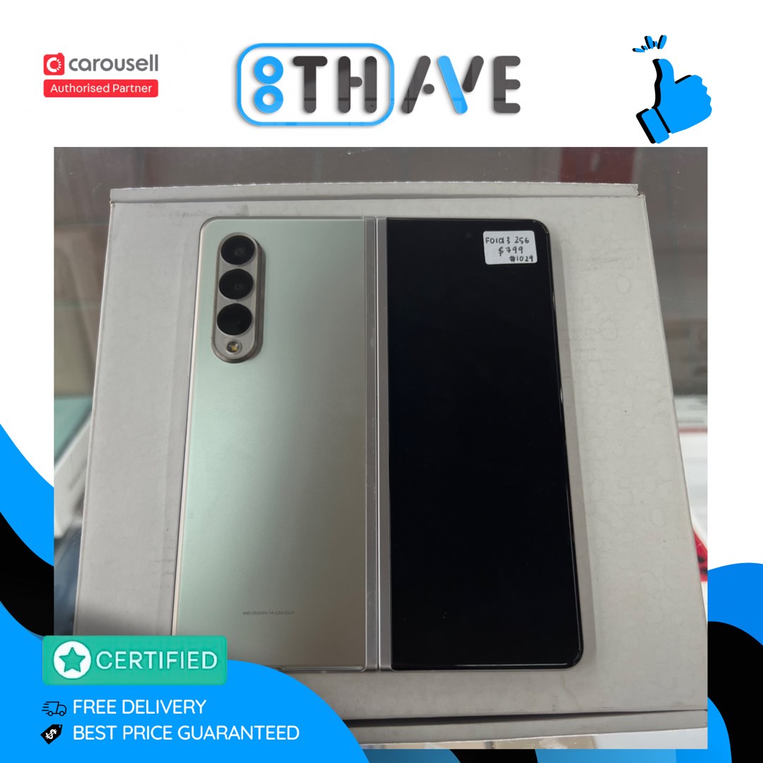 Samsung Z Fold 3 Silver 256GB #1209, Mobile Phones & Gadgets, Mobile ...