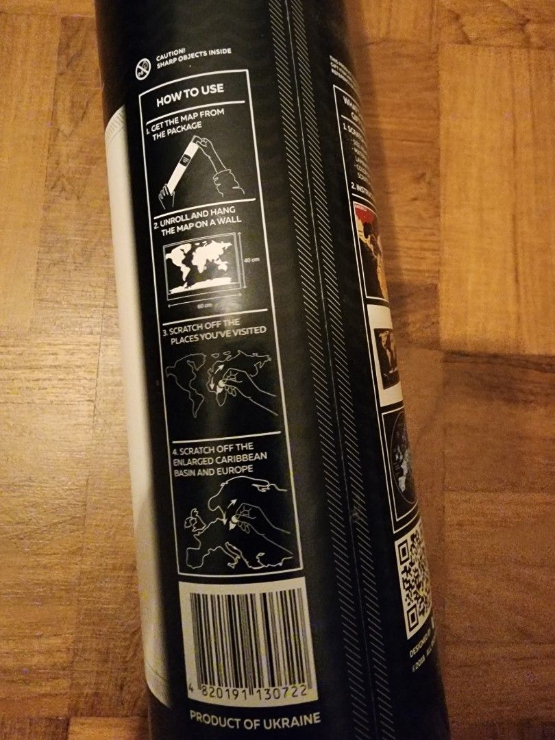 Scratchable travel world map, Hobbies & Toys, Stationery & Craft ...