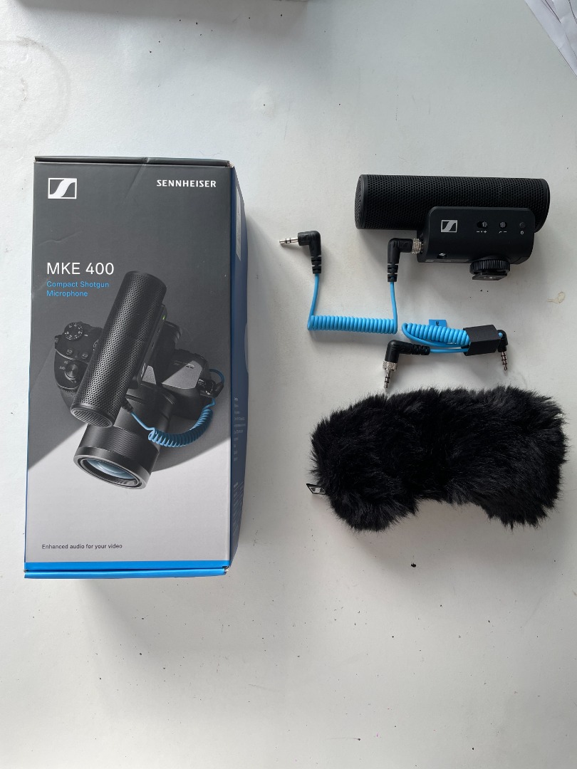 Sennheiser MKE400 Compact Shotgun Mic, Audio, Microphones on Carousell