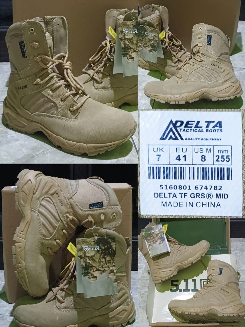 Sepatu merk delta, Fesyen Pria, Sepatu , Sepatu Boot di Carousell