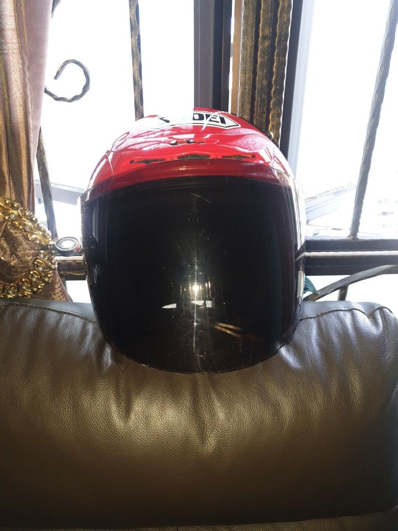 Shoei tyr replica helmet, Motorcycles, Motorcycle Apparel on Carousell