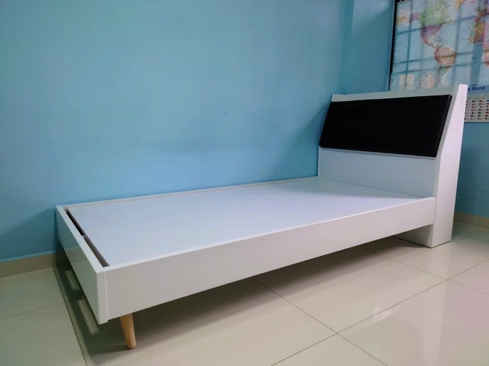 single / super single bed bedframe / add on side table / under option ...