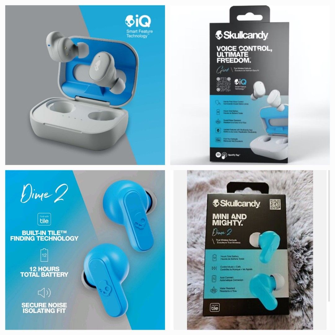 Skullcandy Grind True Wireless Earbuds with Skulli@ Smart Technology ...