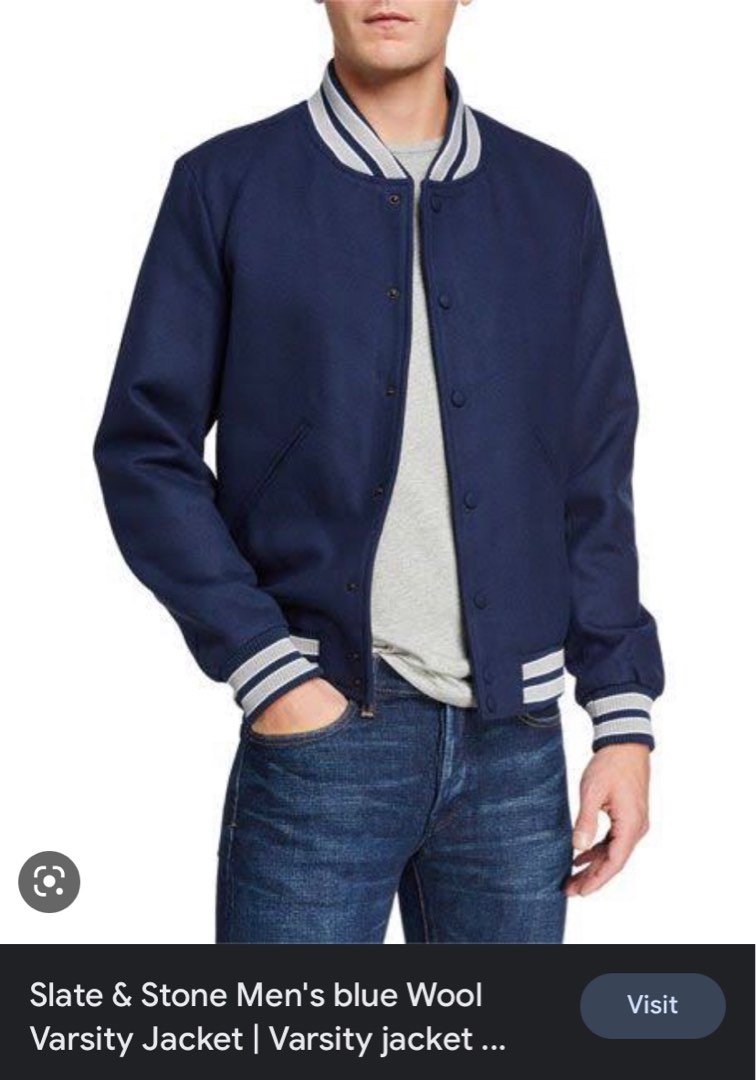 SLATE & STONE VARSITY JACKET, Men's Fashion, Coats, Jackets and ...