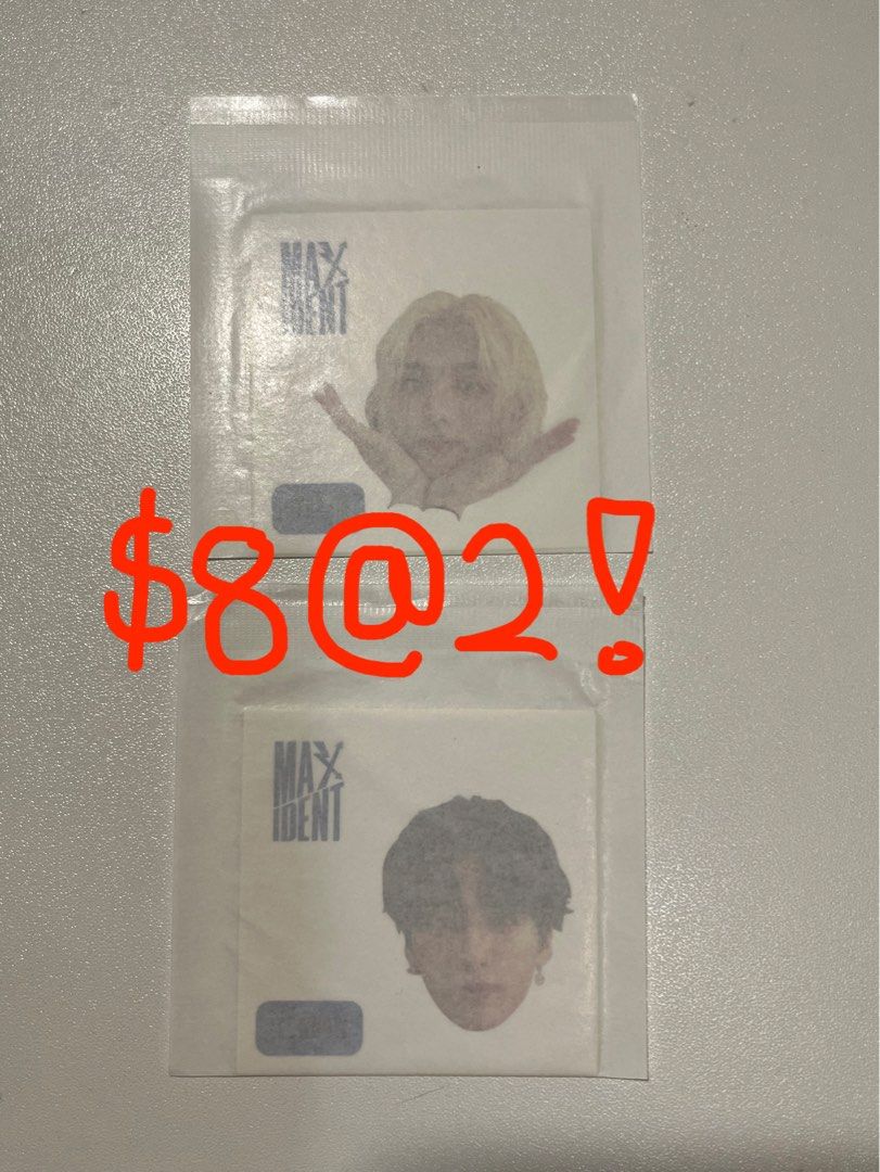 Stray Kids Maxident face sticker 貼紙 小卡 hyunjin leeknow, 興趣及遊戲, 收藏品及紀念品 ...