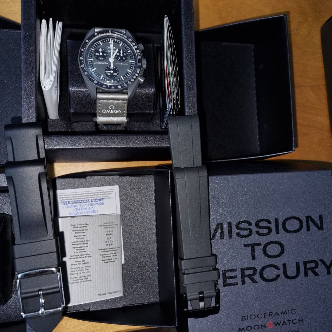 Swatch X Omega Speedmaster Moonswatch Grail Mission to Mercury watch ...
