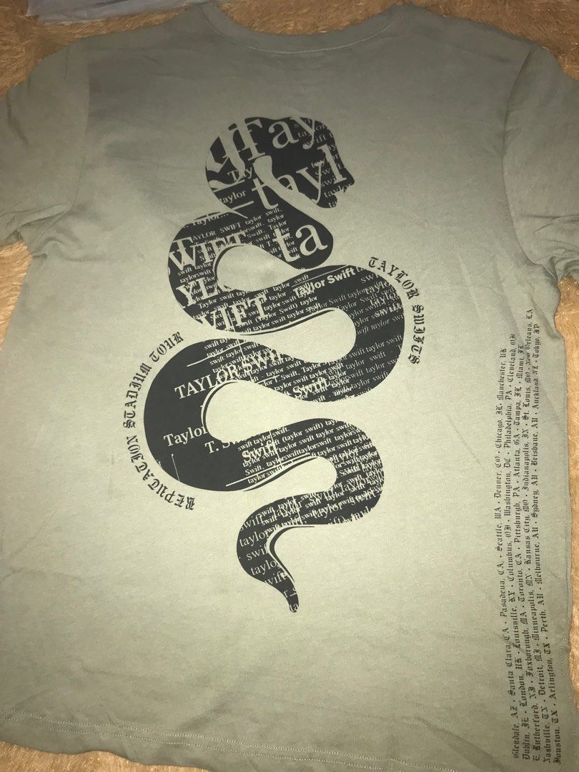 Taylor Swift Rep Snake Shirt Medium - SEALED on Carousell