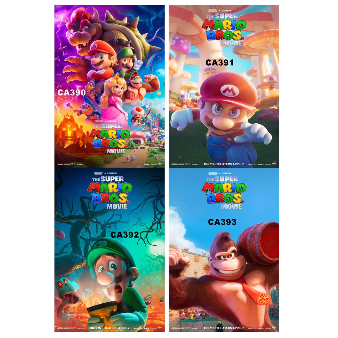 THE SUPER MARIO BROS MOVIE POSTERS (2023) PART 1, Hobbies & Toys ...