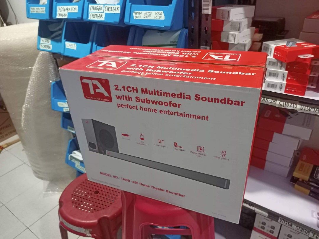 Titanium 150W Home Theater Soundbar Speaker with Subwoofer TASB-250 ...