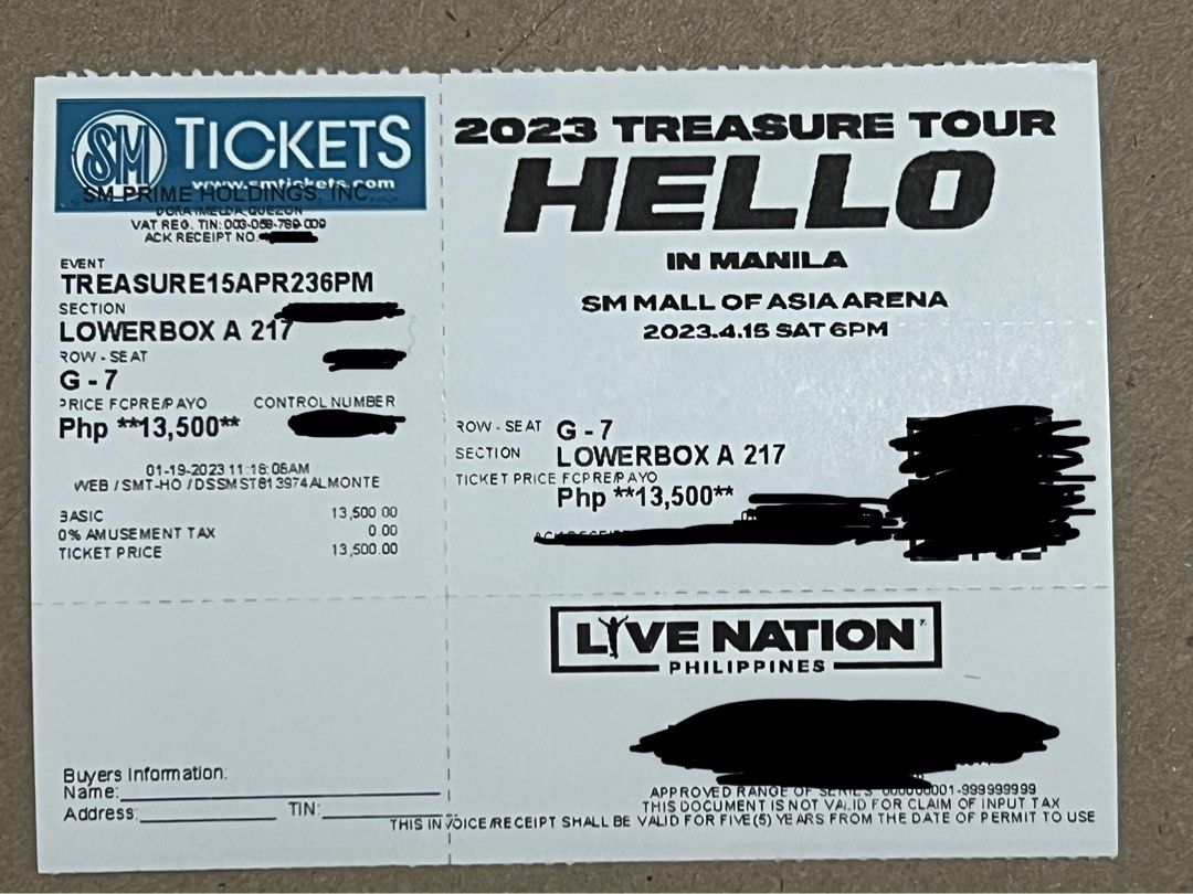TREASURE HELLO in Manila, Tickets & Vouchers, Event Tickets on Carousell
