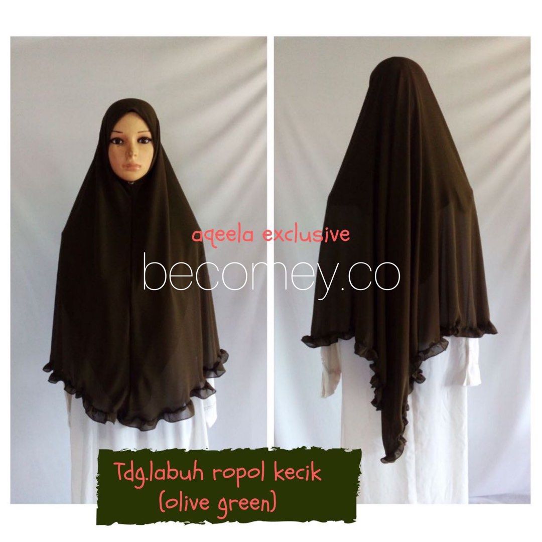 tudung labuh ropol set purdah set niqab, Women's Fashion, Muslimah ...