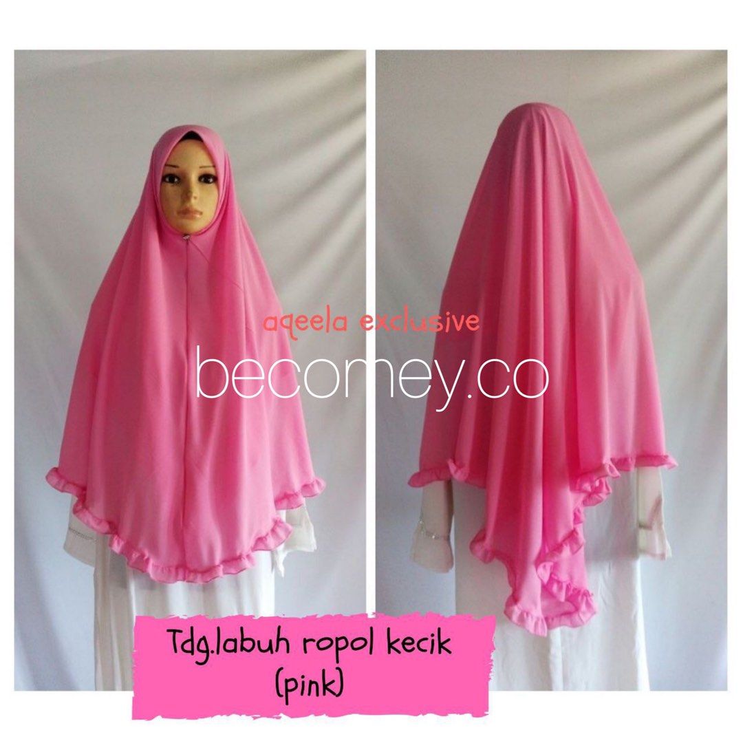 tudung labuh ropol set purdah set niqab, Women's Fashion, Muslimah ...