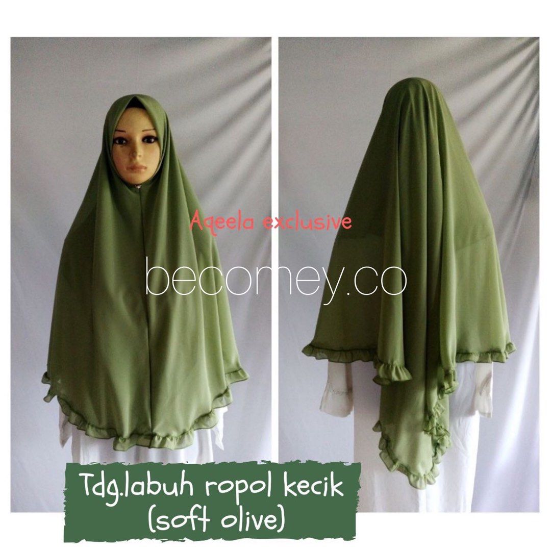tudung labuh ropol set purdah set niqab, Women's Fashion, Muslimah ...