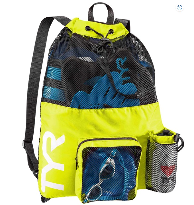 TYR Mesh Mummy Swim Gym Workout Gear Wet Clothes Triathlon Backpack ...