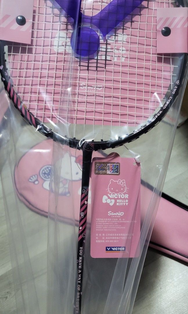Victor Hello Kitty Racket, Sports Equipment, Sports & Games, Racket ...