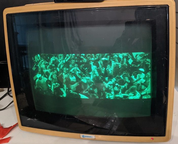 Vintage Green Phosphor CRT Display Monitor, Computers & Tech, Parts ...