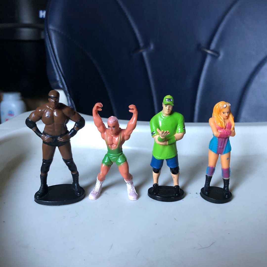 WWE Mini wrestlers, Hobbies & Toys, Toys & Games on Carousell