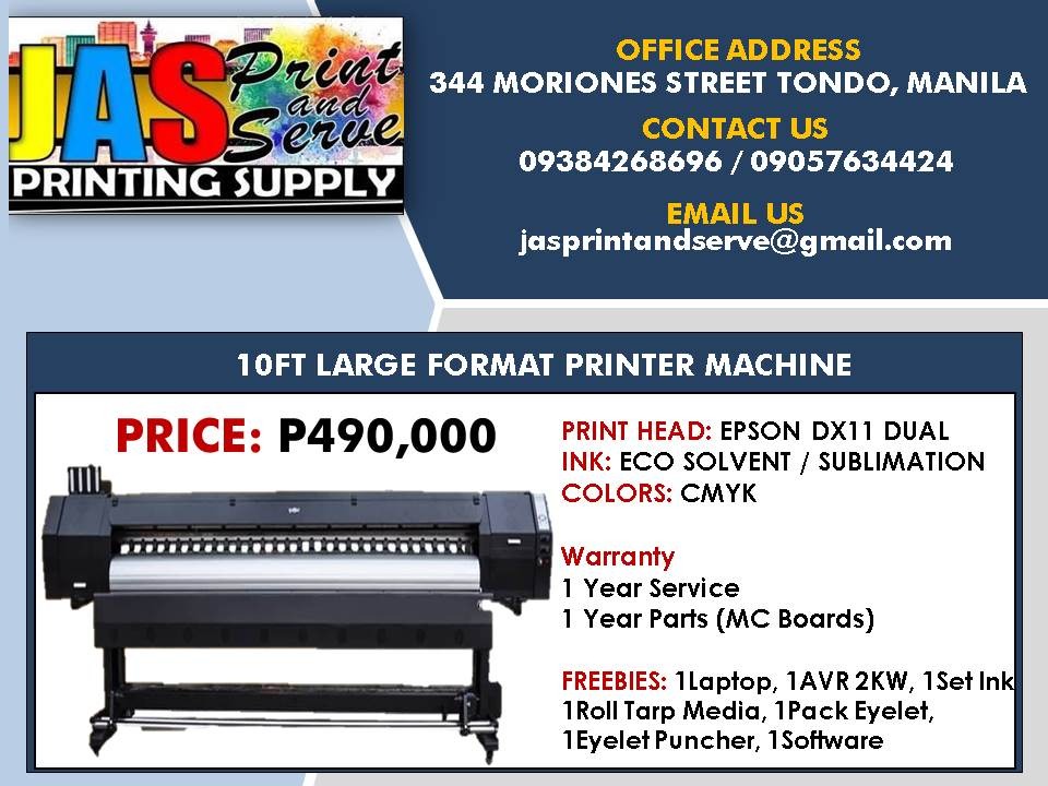 10ft Large Format Printer Machine Dual Head DX11, Computers & Tech ...