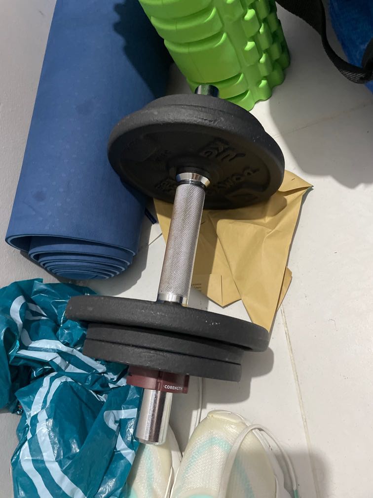 10kg modular dumbell, Sports Equipment, Exercise & Fitness, Weights ...